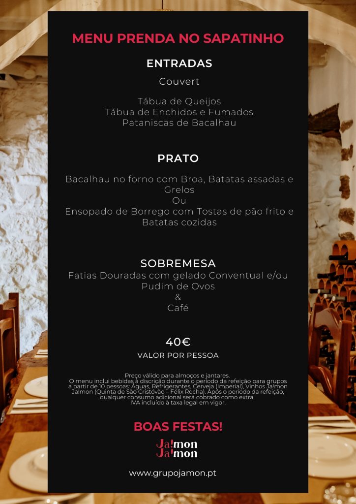 Menus de Natal – Grupo Ja!mon